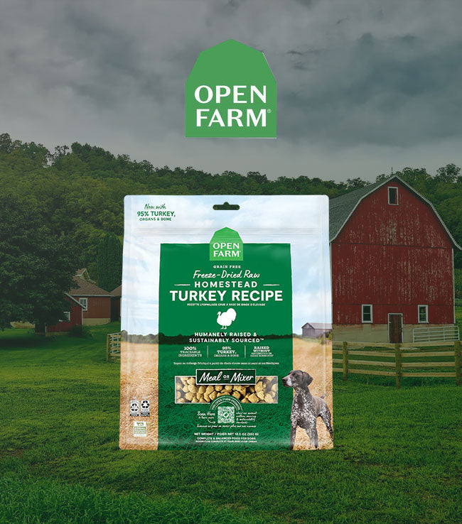 Open Farm, Turkey Recipe, 凍乾農莊火雞生肉狗糧, 13.5oz / 382g – my物